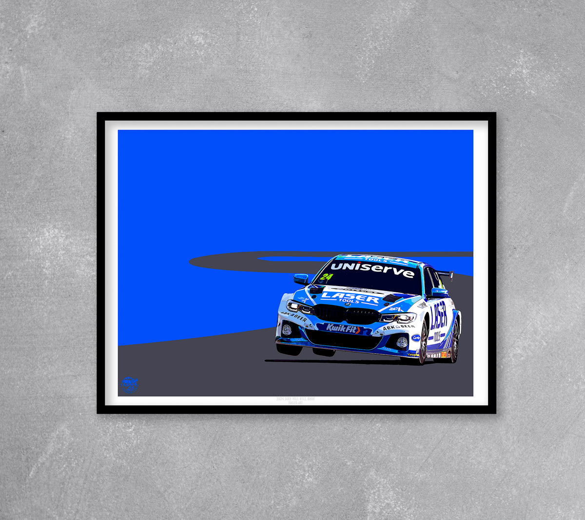 Jake Hill 2024 BMW 330e M-Sport BTCC Print - Various Sizes. BTCC gift ...