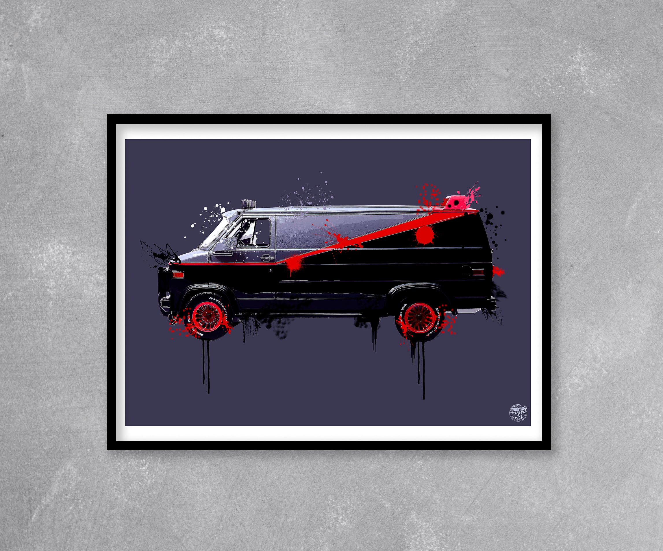 A-Team GMC Vandura Print - Various Sizes. Cult 80s TV poster, 80s gift ...