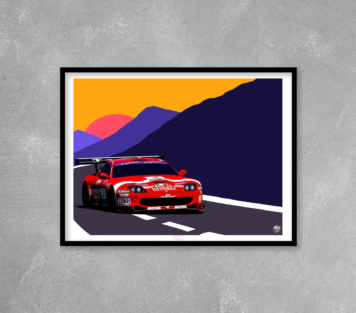 Ferrari 550 Maranello print - Various Sizes. Ferrari 550 wall art ...