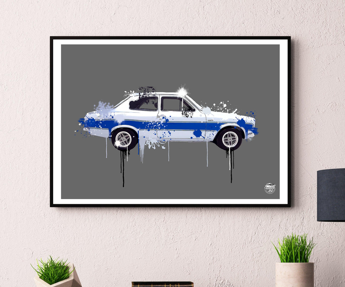 Ford Escort Mk1 RS2000 print - Various Sizes. Classic Ford print ...