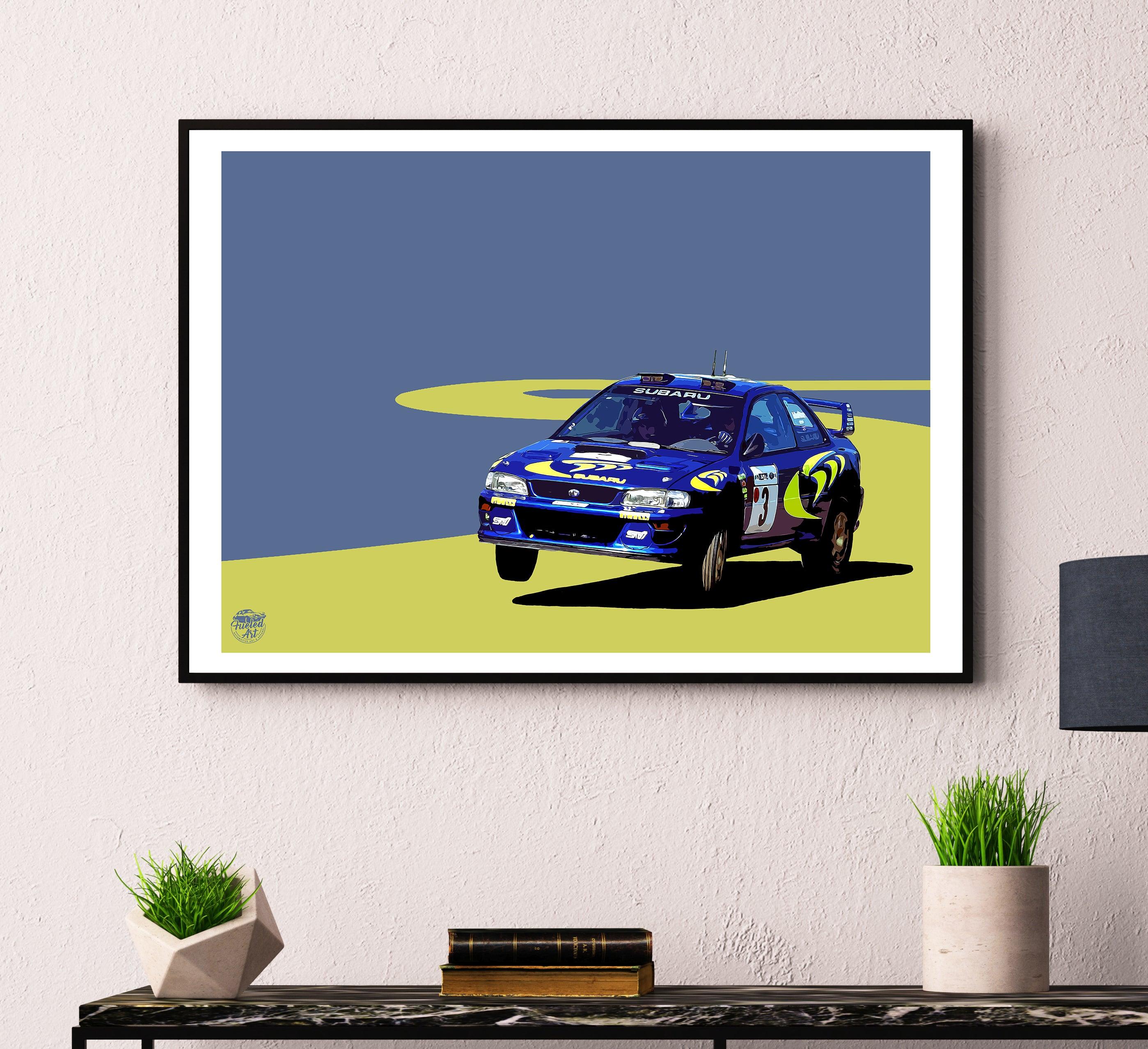 Subaru Impreza STI S3 Colin McRae WRC print - Various Sizes. – Fueled.art
