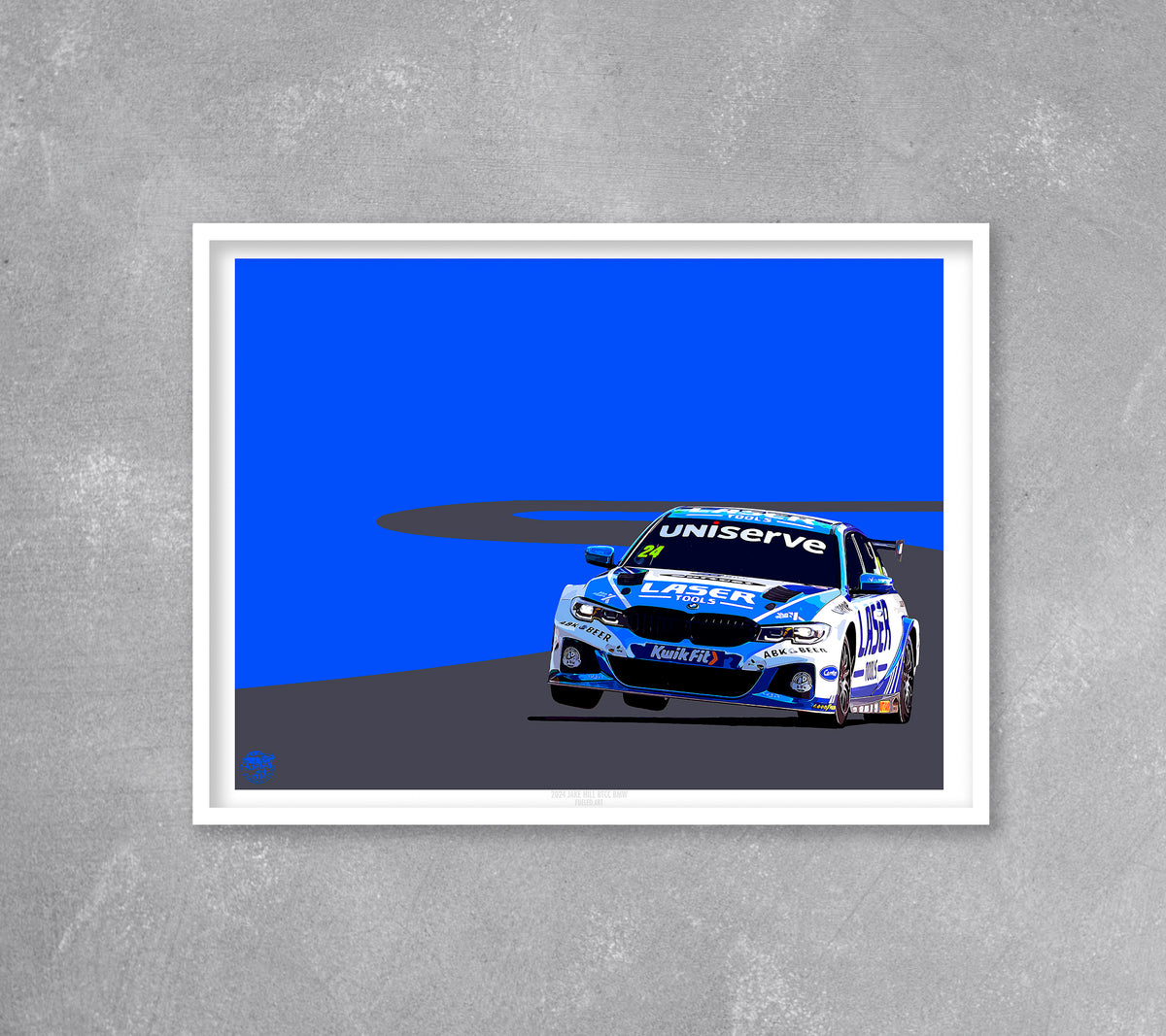Jake Hill 2024 BMW 330e M-Sport BTCC Print - Various Sizes. BTCC gift ...