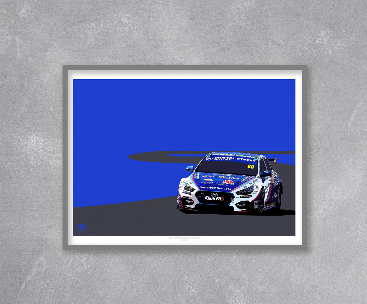 Tom Ingram 2024 Hyundai i30N BTCC Print - Various Sizes. BTCC poster ...