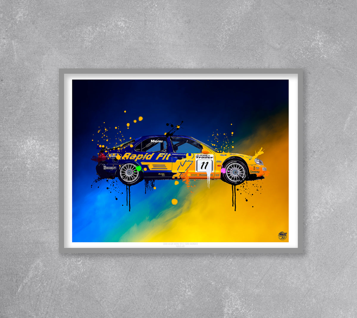 Alain Menu 2000 Ford Mondeo Zetec BTCC Print - Various Sizes. BTCC art ...