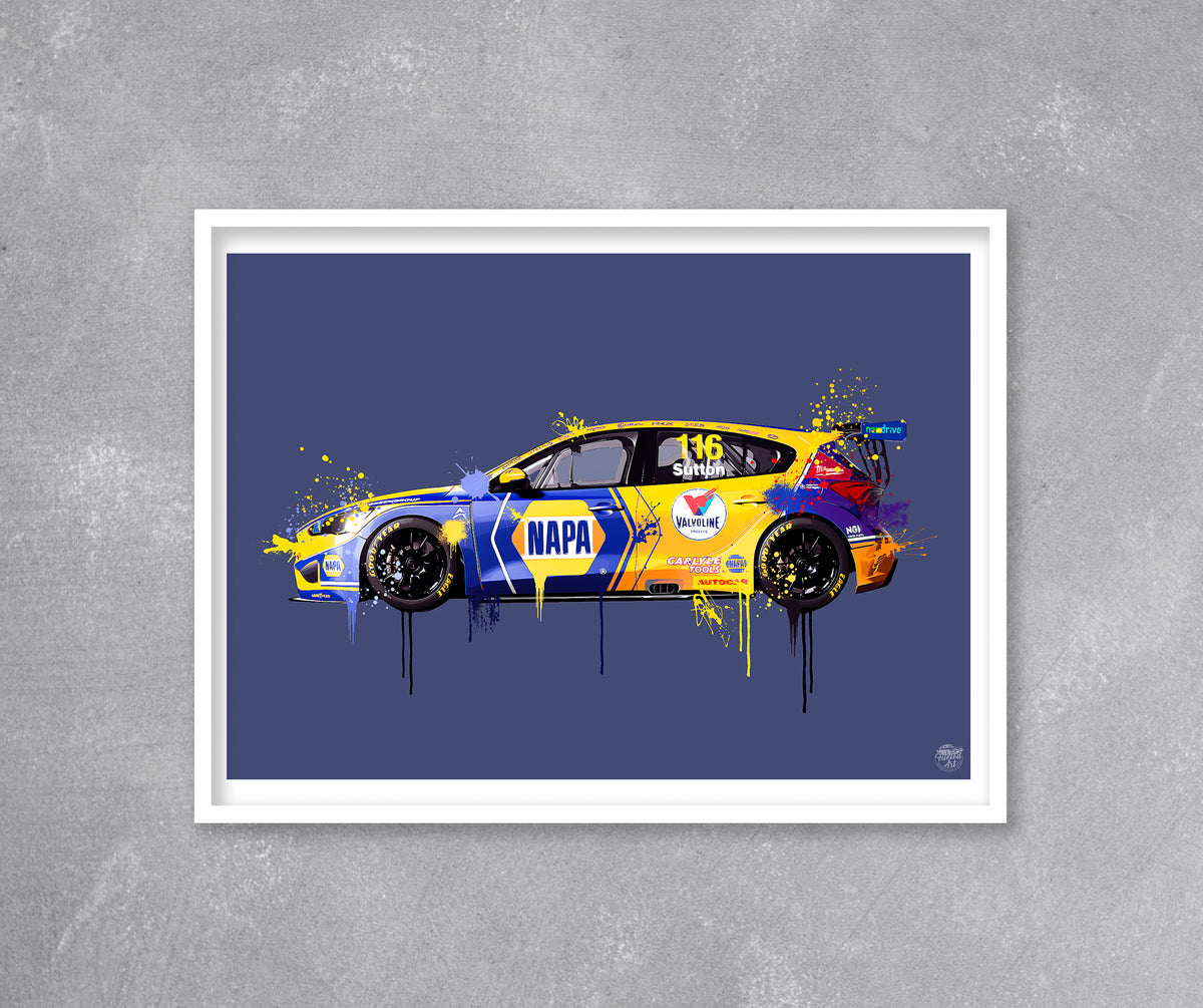 Ash Sutton 2023 Ford Focus ST BTCC Print - Various Sizes. BTCC print ...