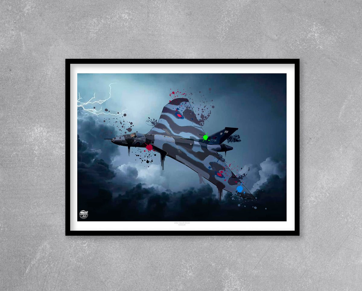 Avro Vulcan XH558 Bomber Print - Various Sizes. Aviation wall art ...