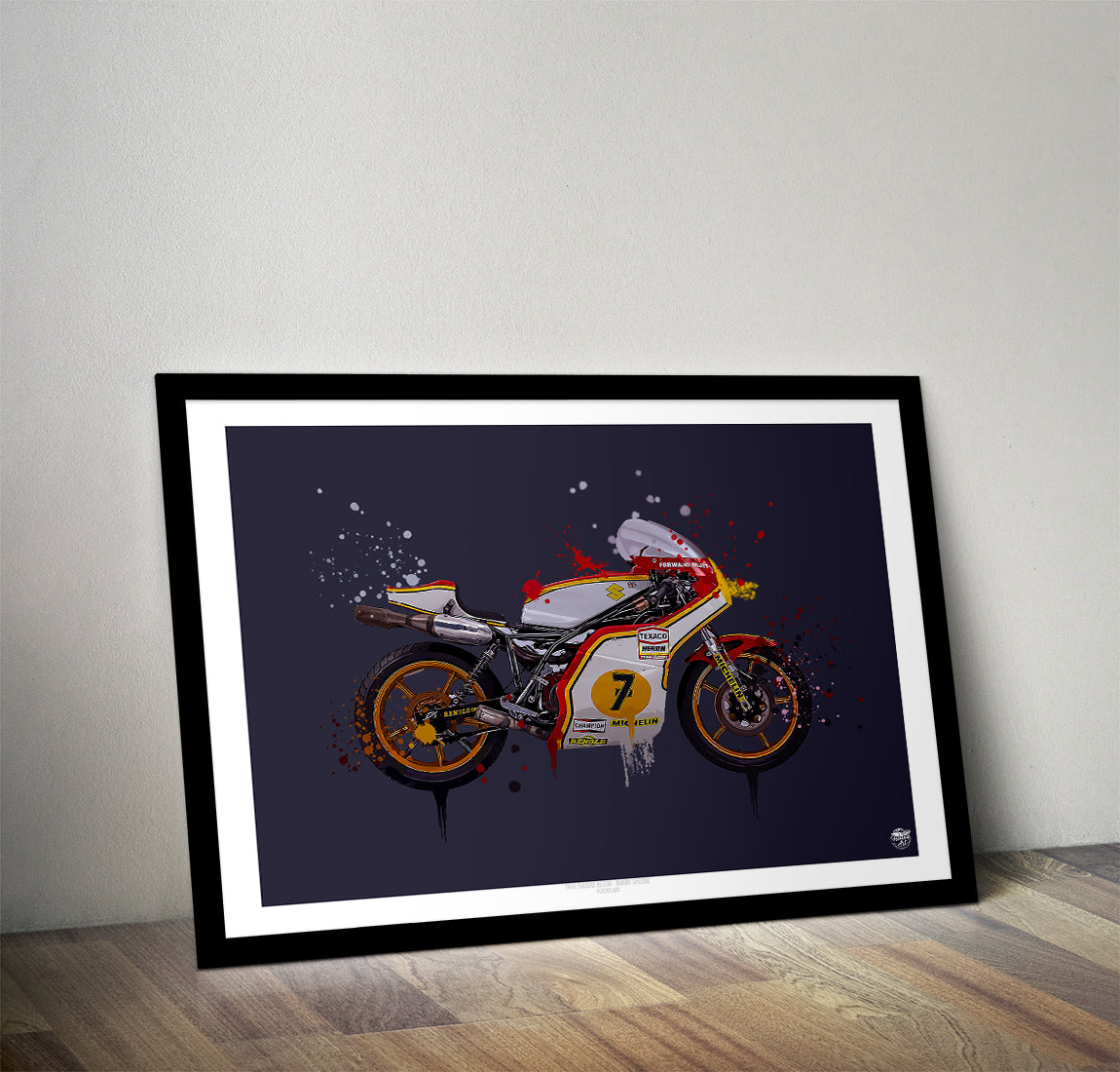 Barry Sheene 1976 Suzuki RG500 Print - Various Sizes. – Fueled.art
