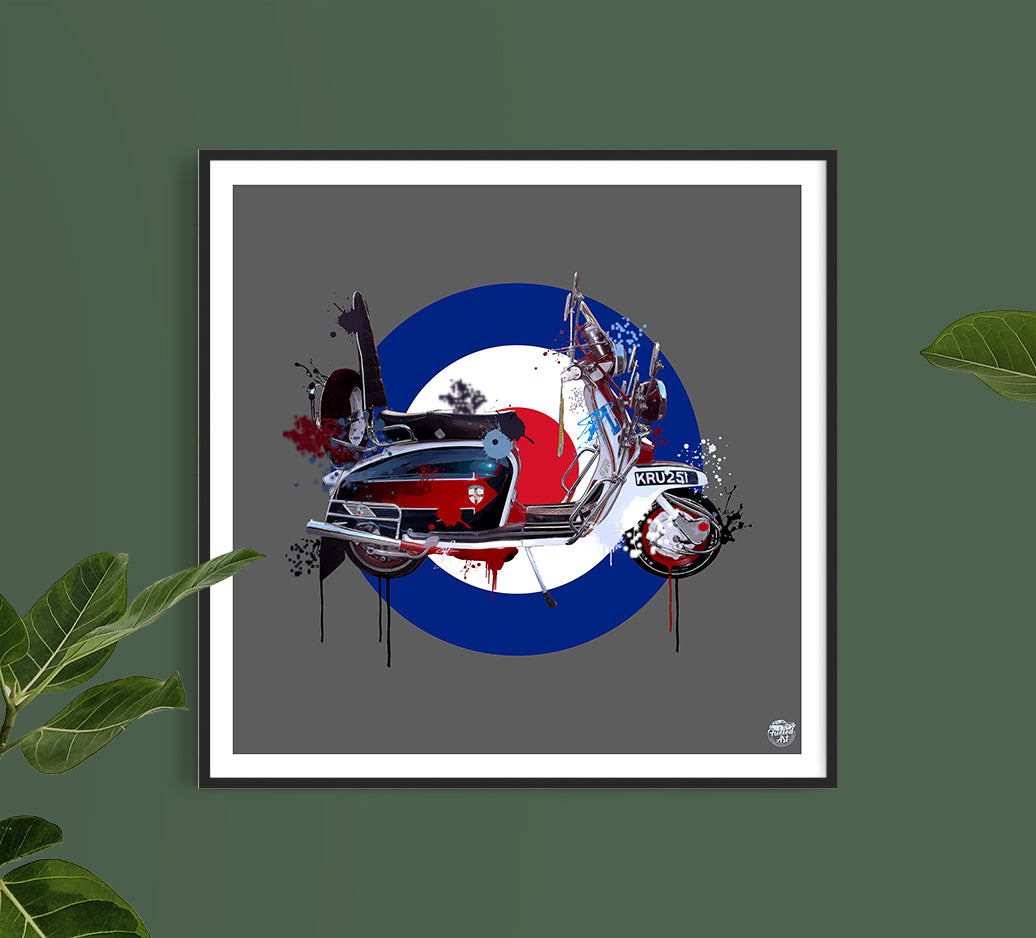 Quadrophenia Lambretta 1966 Li 125 Scooter Art print - Various Sizes ...