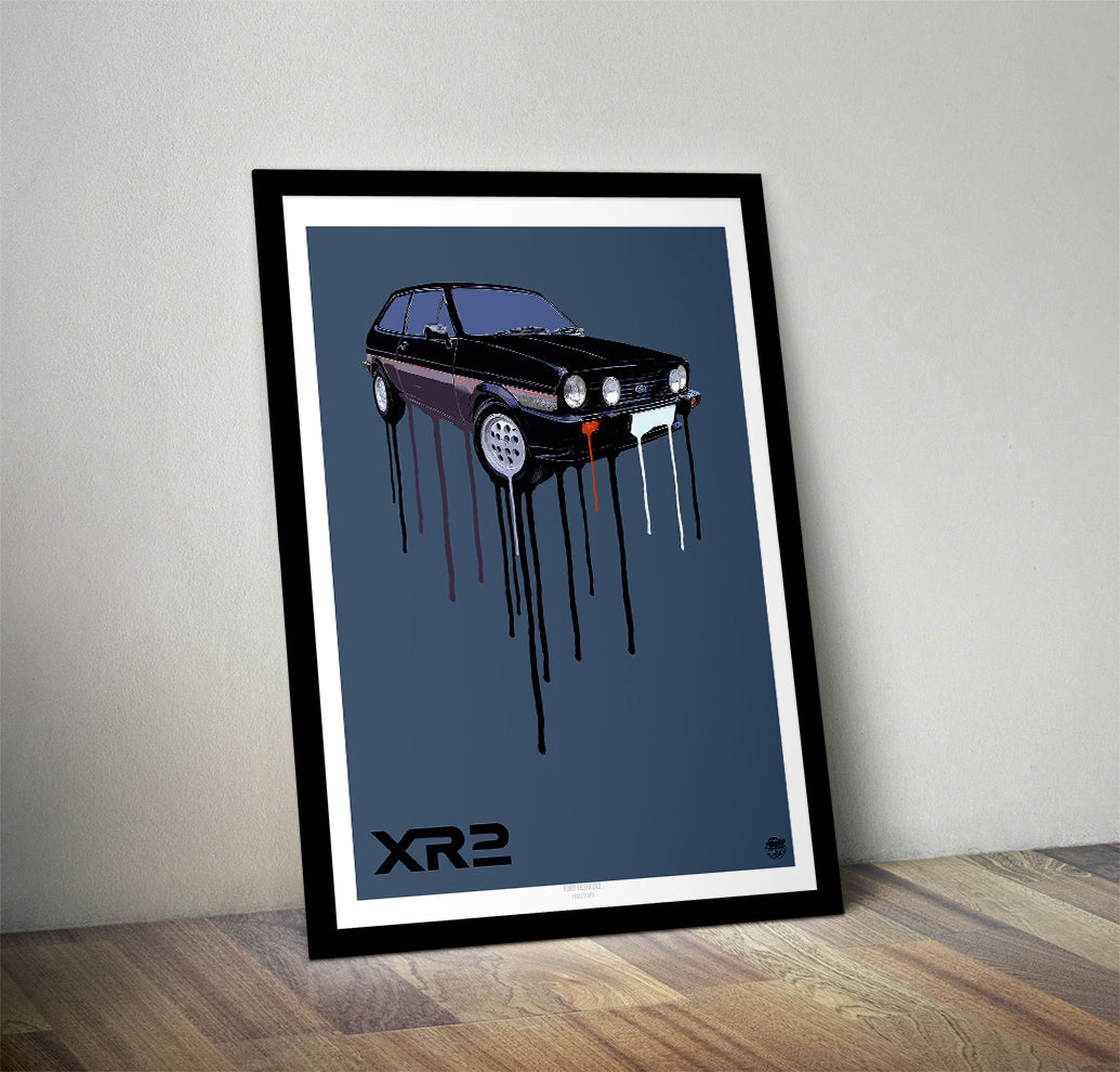 Ford Fiesta Mk1 XR2 print - Various Sizes. Classic Ford print – Fueled.art