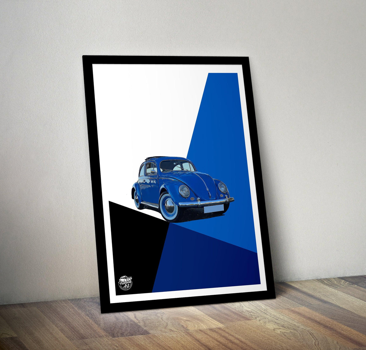 Classic VW Beetle Print - Various Sizes. Vintage VW Beetle poster ...